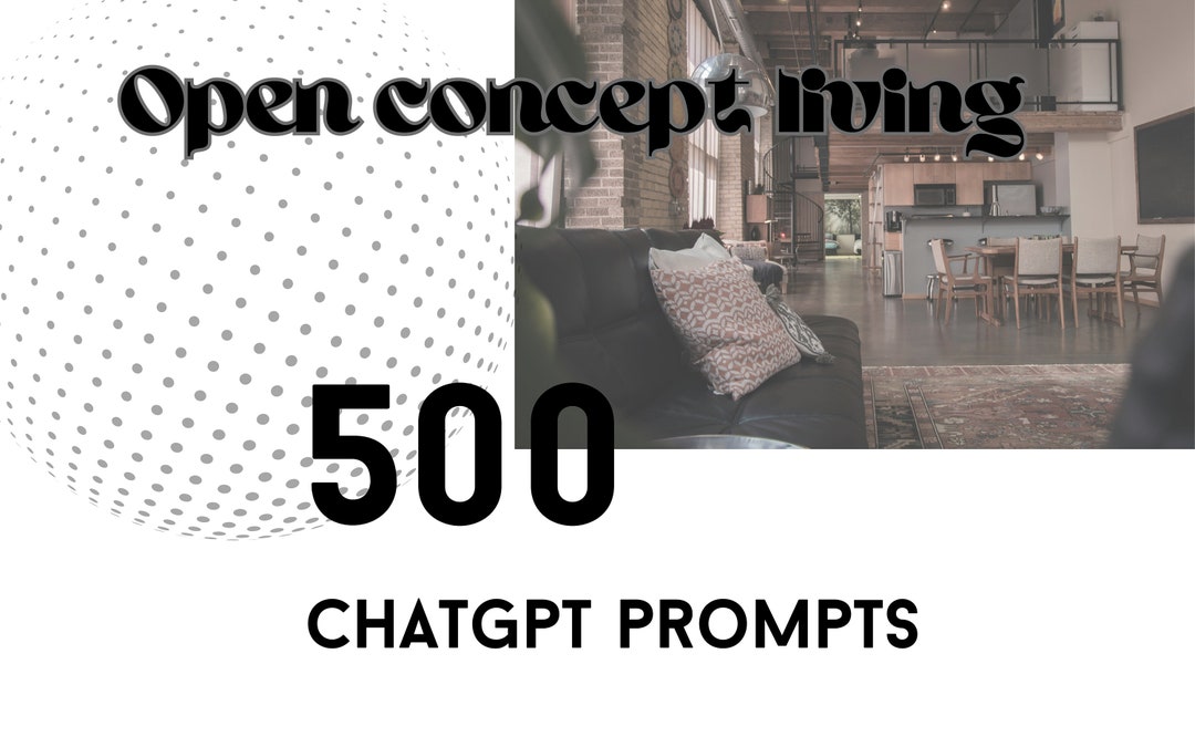 500 Chatgpt Prompts Interior Design Open Concept Living - Etsy