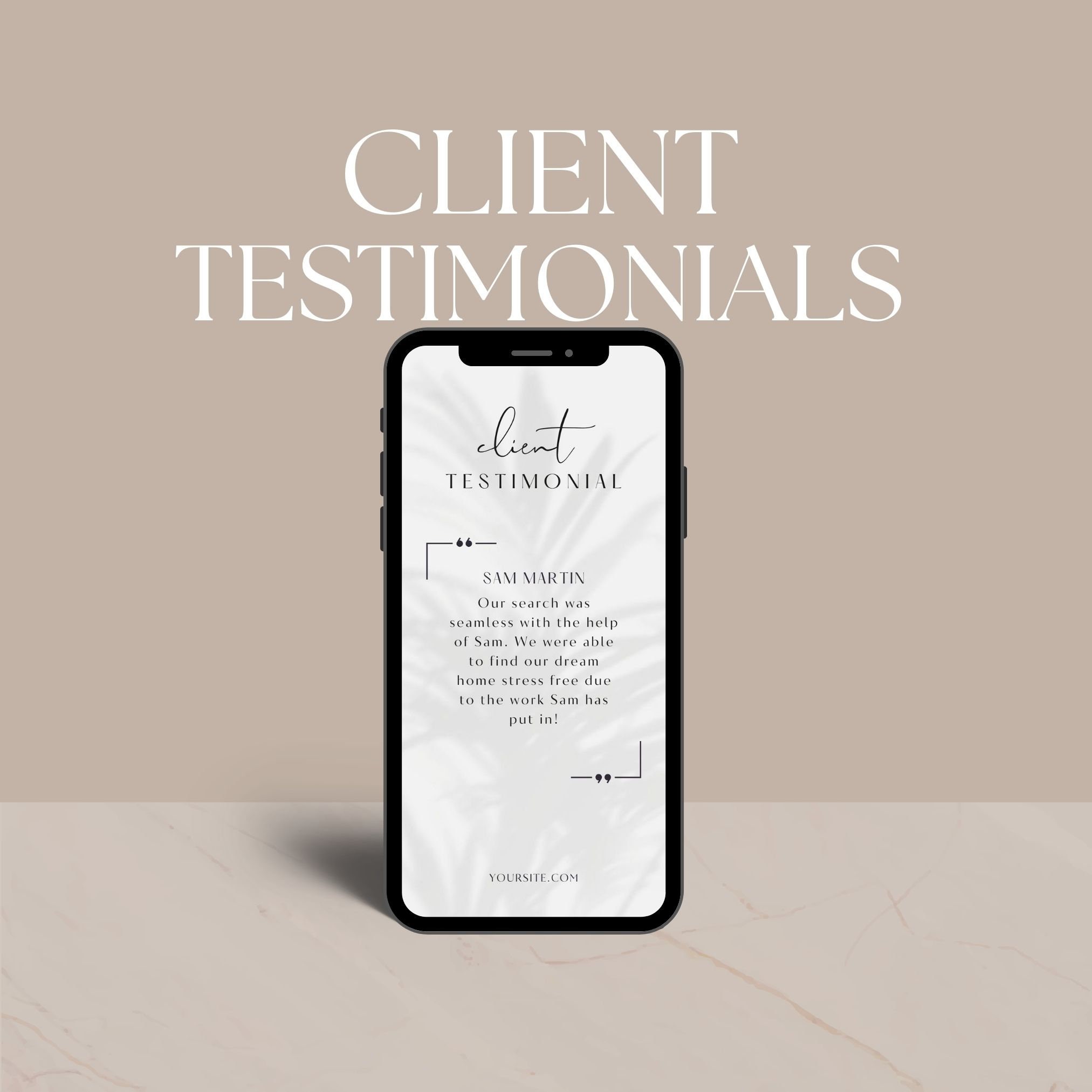 10 Testimonial Stories, Real Estate Story Templates, Instagram Story ...