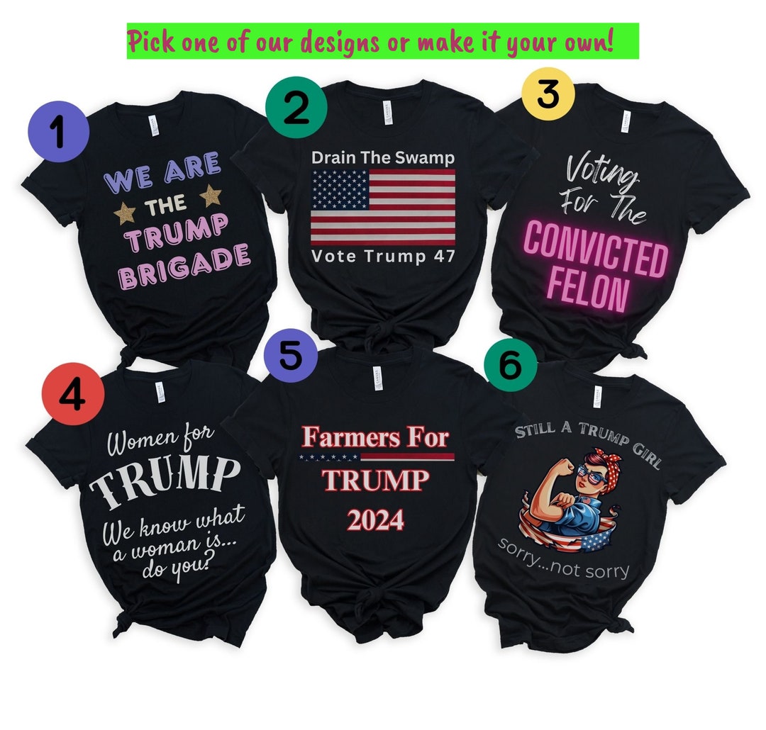 Customizable Trump Election Crew 2024 Shirt Collection Matching Shirts ...