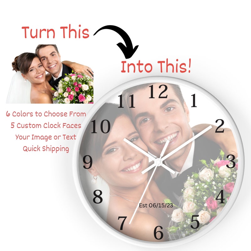 Custom Wall Clock - Etsy