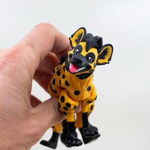 3D Printed Articulated Hyena: Flexible Fidget Toy - Etsy Australia