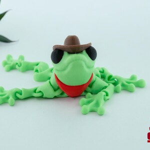 3D Printed Articulated Frog | Poseable Frog Figurine|unique Gift for ...