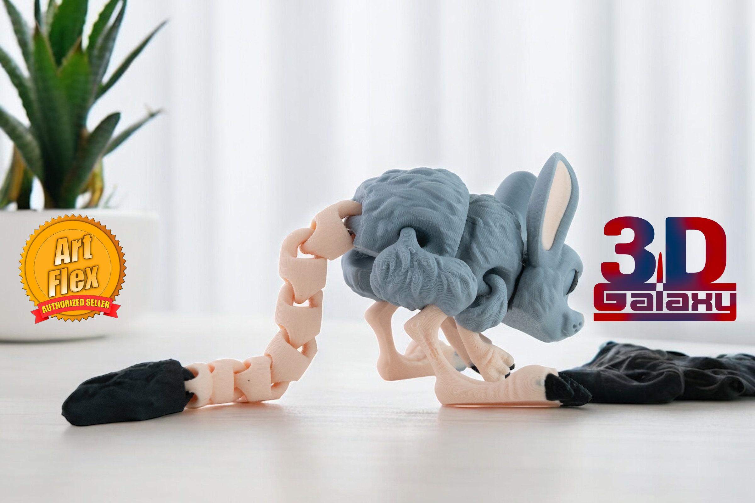 3D Printed Articulated Mouse: Poseable Fidget Toy - Etsy