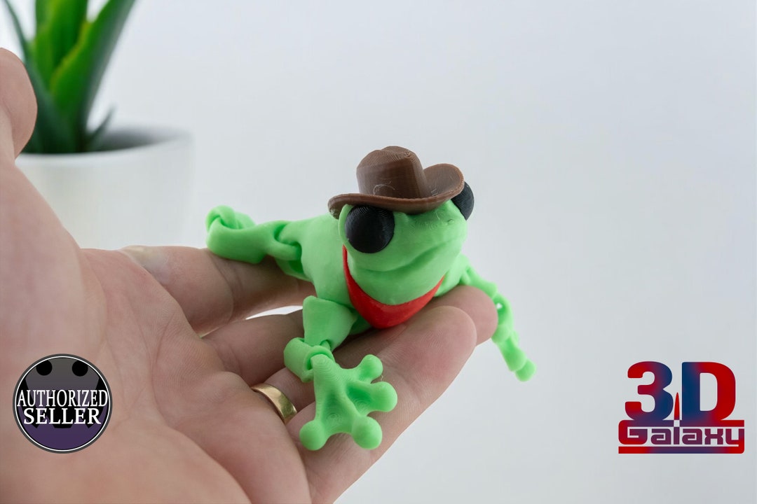 3D Printed Articulated Frog | Poseable Frog Figurine|unique Gift for ...