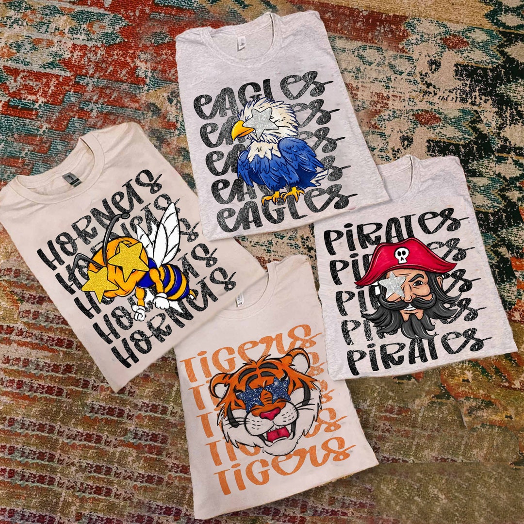 Custom Preppy Mascot Shirt, College Mascot Game Day, School Spirit ...