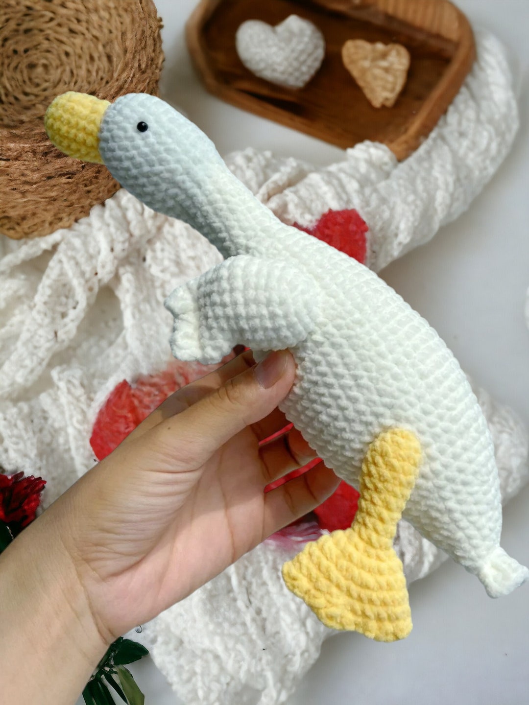 Goose Crochet Pattern, Amigurumi, NO SEWING. English PDF, Duck Crochet ...
