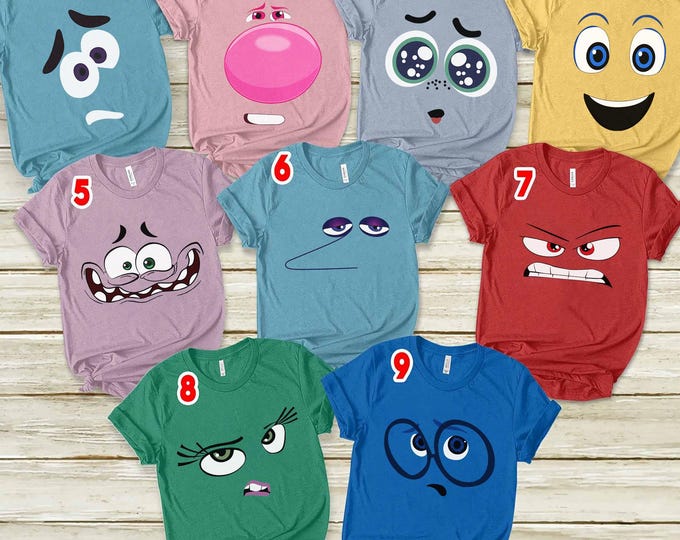 Inside Out Halloween Costume, Inside Out Costume Shirt, Inside Out ...