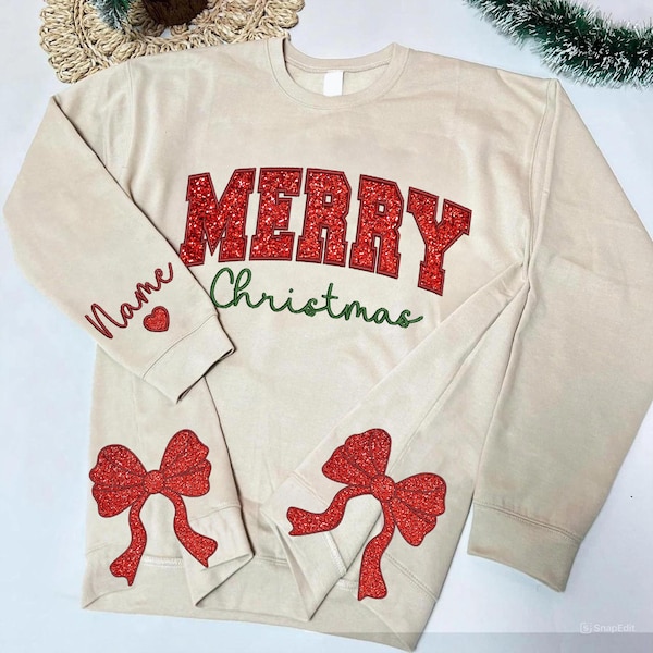Side Bow Sweatshirt Applique - Etsy