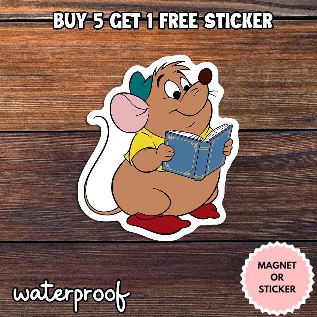 Gus Gus Waterproof Vinyl Sticker, Book Lover Gift - Etsy