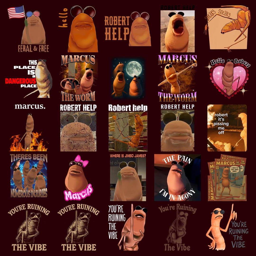 Marcus the Worm There’s Been Numerous Injuries Png Bundle, Funny Meme ...