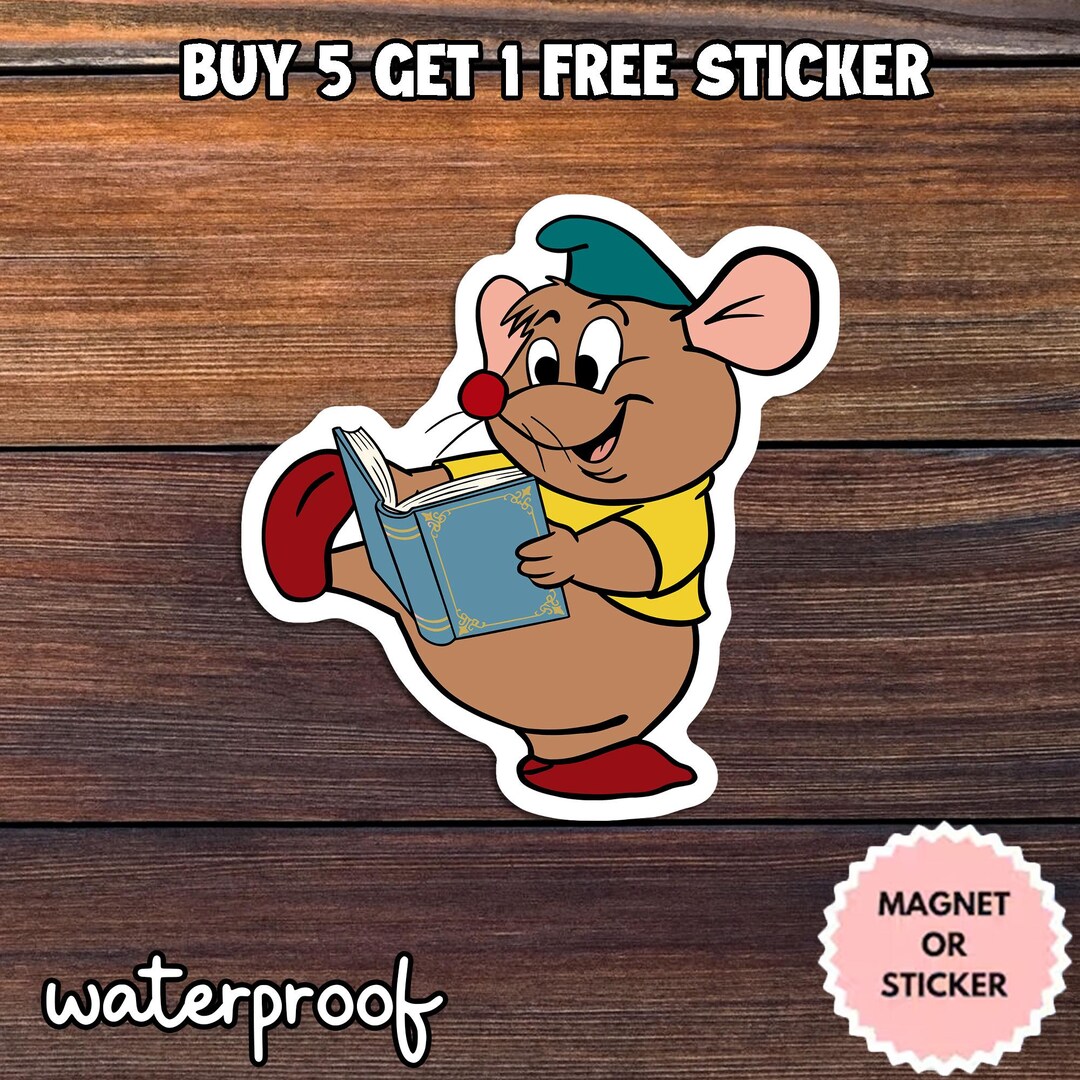 Gus Gus Waterproof Vinyl Sticker, Book Lover Gift - Etsy