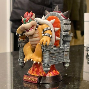 Bowser on the Koopa Throne - Resin Super Mario Galaxy Figure - Etsy