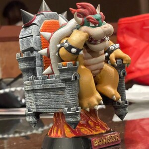 Bowser on the Koopa Throne - Resin Super Mario Galaxy Figure - Etsy