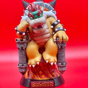 Bowser on the Koopa Throne - Resin Super Mario Galaxy Figure - Etsy