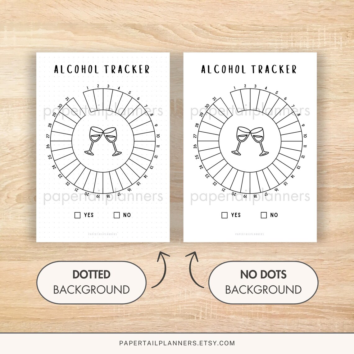 Alcohol Tracker | Printable Journal Page | Planner Page | Monthly ...