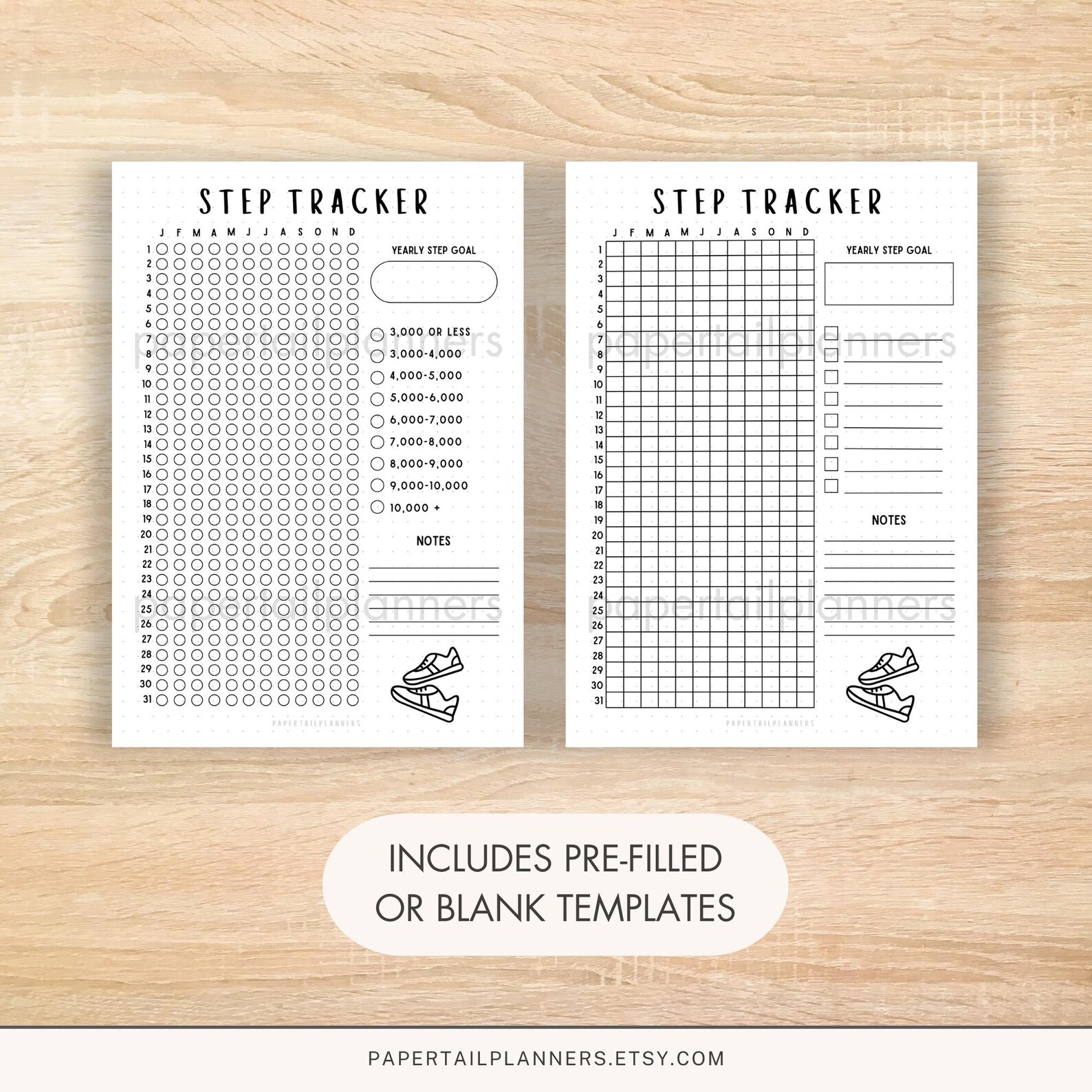 Step Tracker | Printable Journal Page | Planner Page | Daily Tracker ...