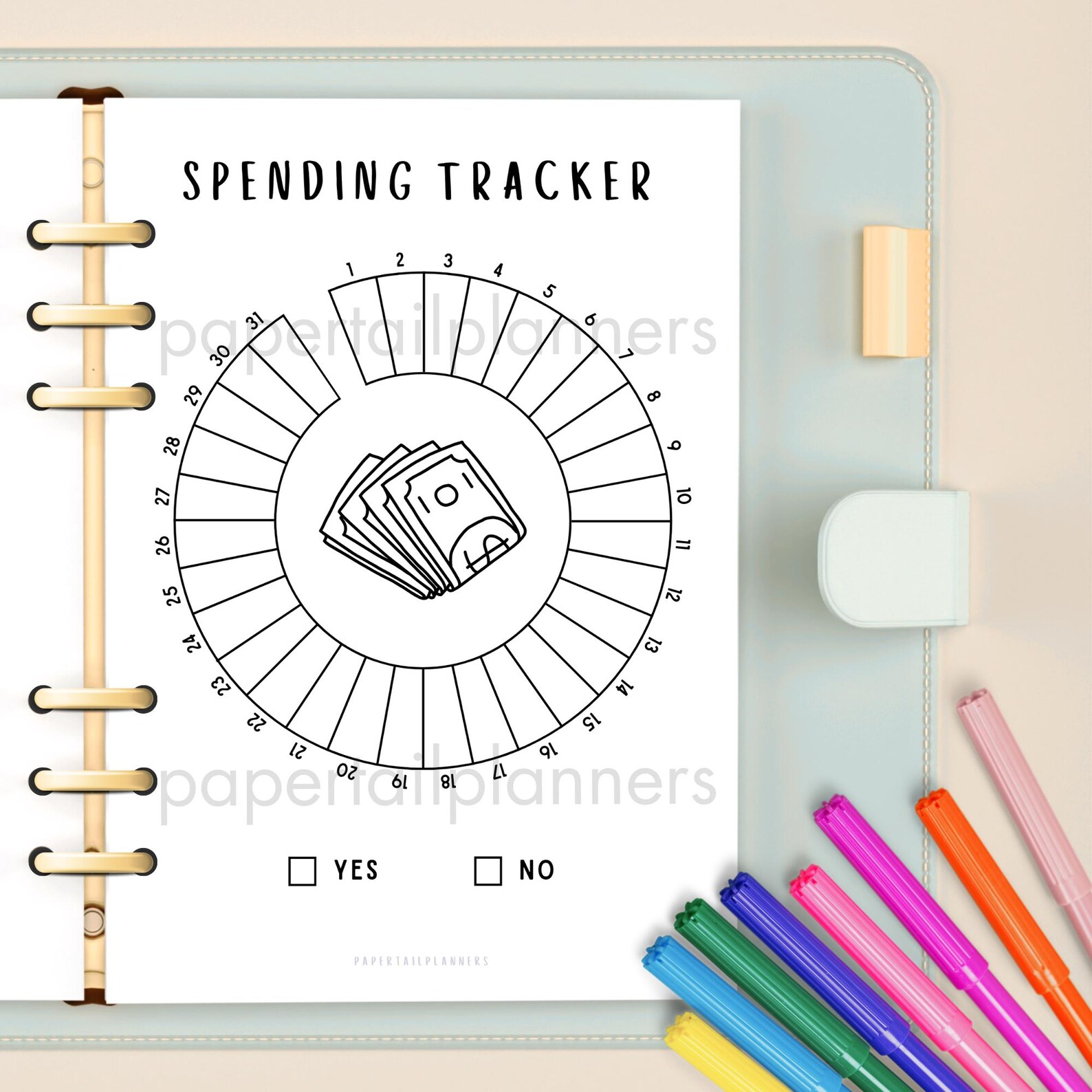 Spending Tracker | Printable Journal Page | Spending Log | Habit ...