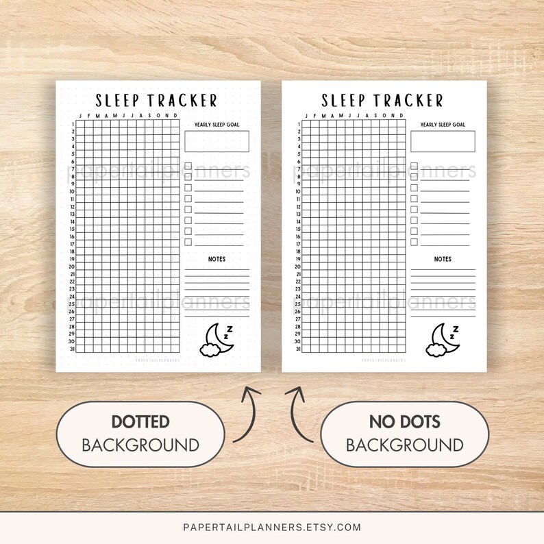 Sleep Tracker | Printable Journal Page | Sleep Log | Habit Tracker ...