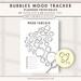 Bubbles Mood Tracker | Printable Journal Page | Planner Page | Feelings ...