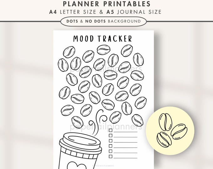 Bubbles Mood Tracker | Printable Journal Page | Planner Page | Feelings ...