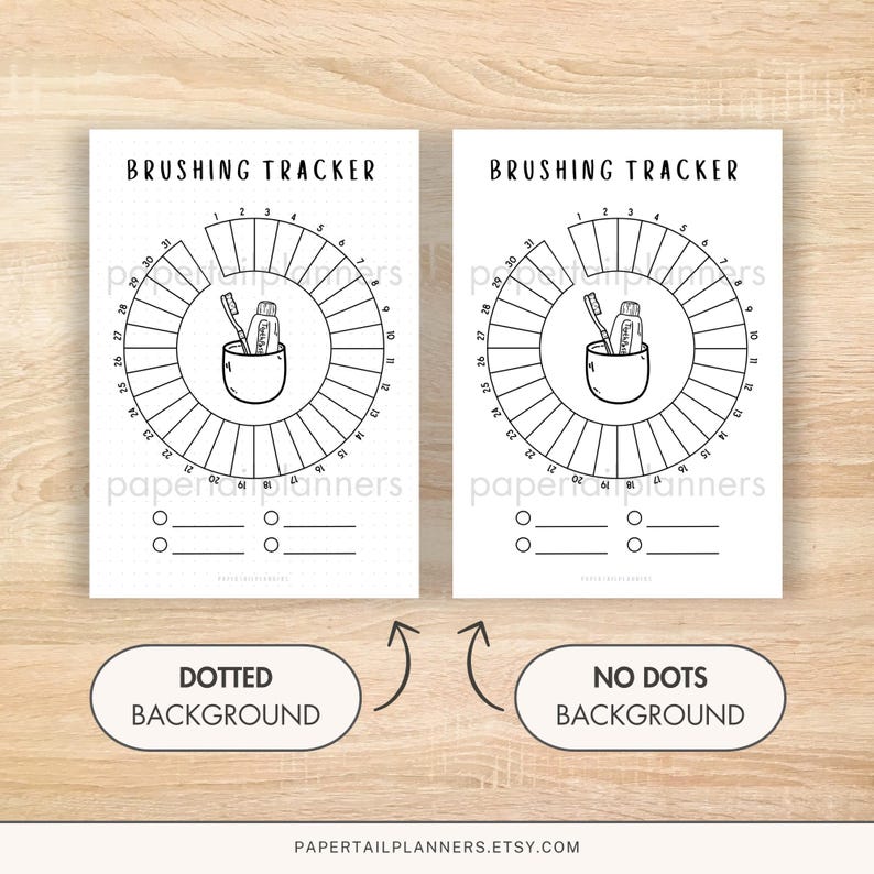 Teeth Brushing Tracker | Printable Journal Page | Dental Hygiene ...
