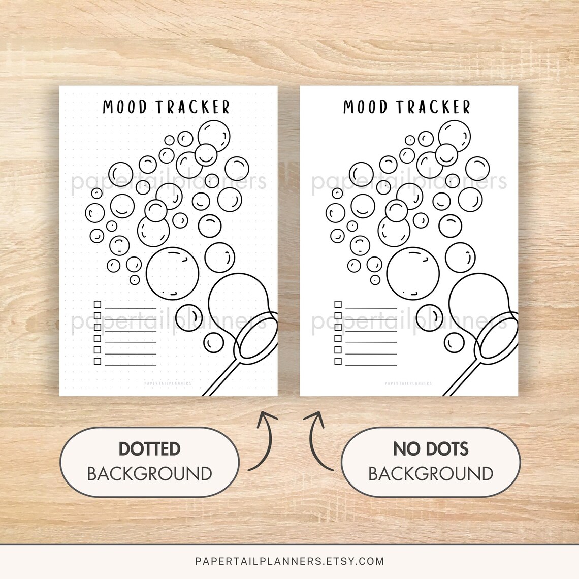 Bubbles Mood Tracker | Printable Journal Page | Planner Page | Feelings ...