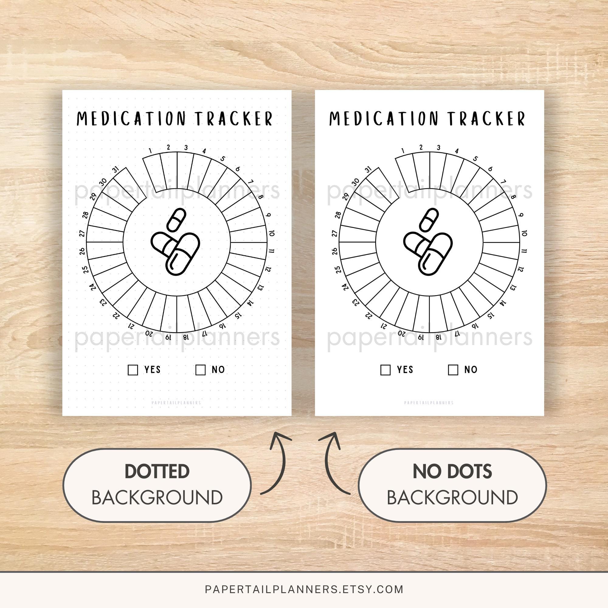 Medication Tracker | Printable Journal Page | Medication Log | Habit ...