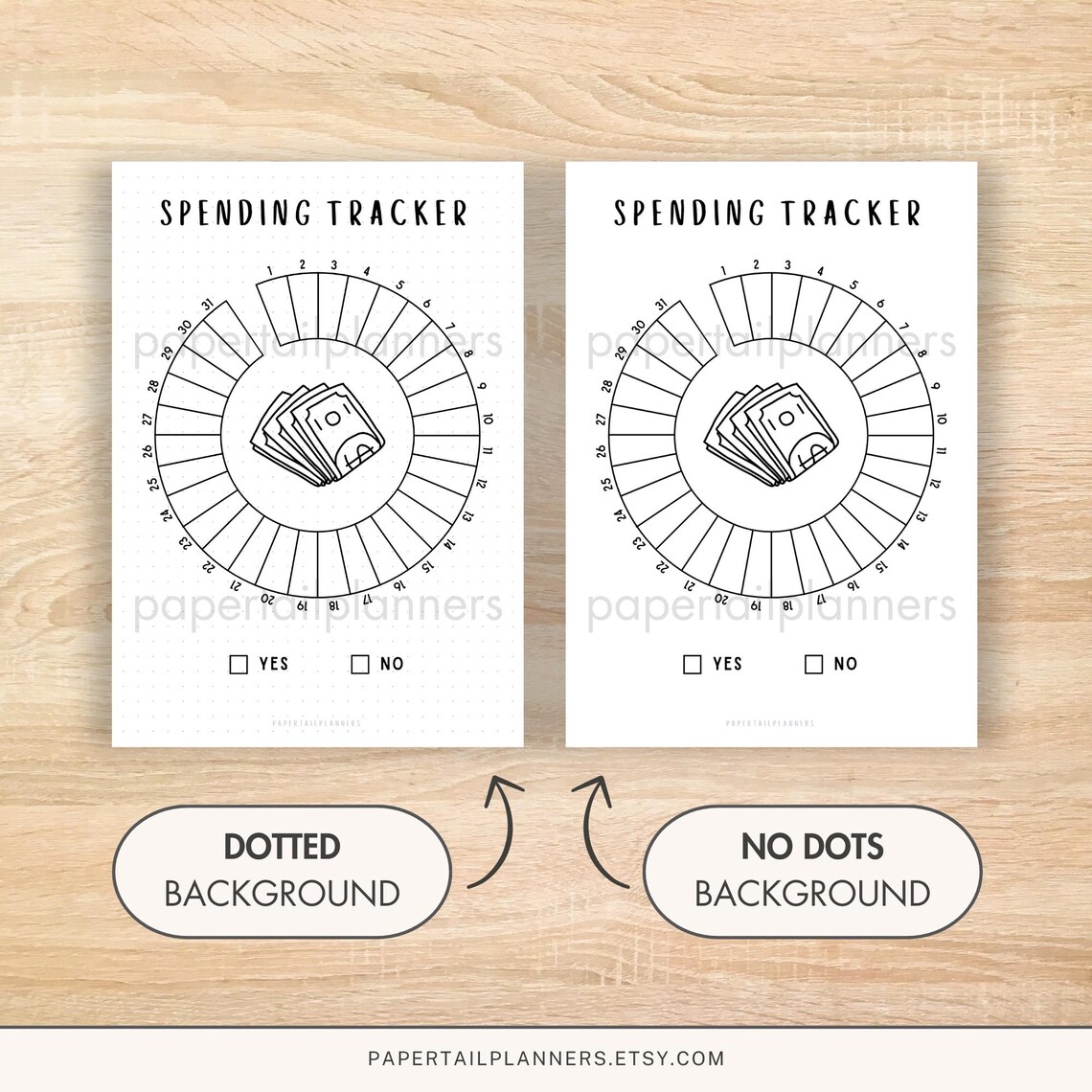 Spending Tracker | Printable Journal Page | Spending Log | Habit ...