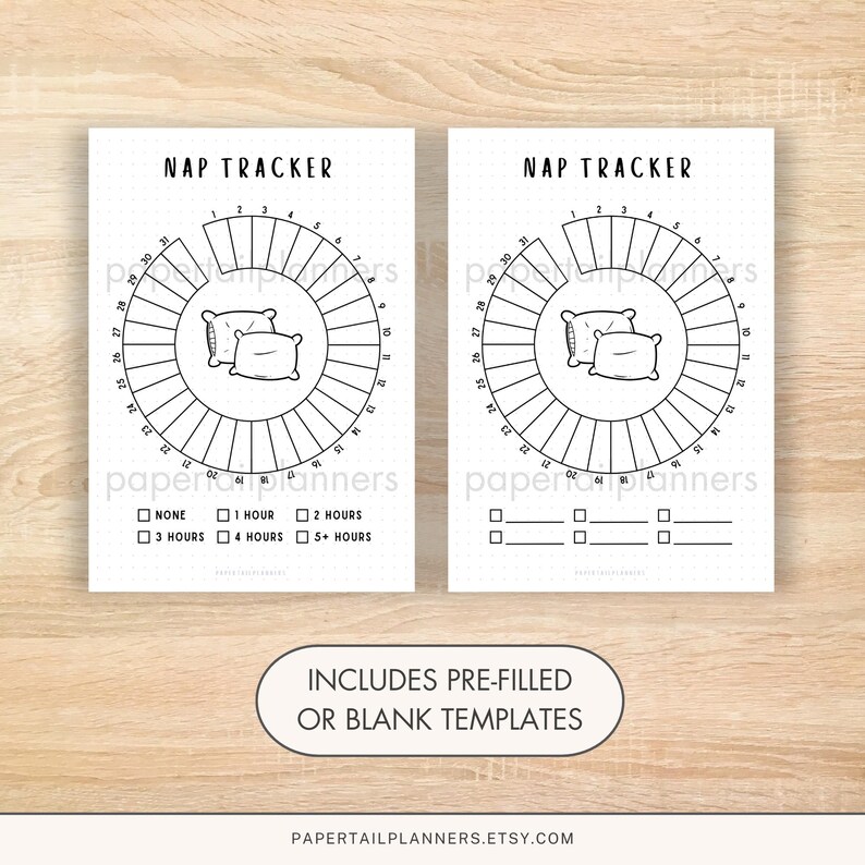 Nap Tracker | Printable Journal Page | Health Tracker | Track Naps ...
