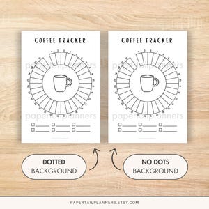 Coffee Tracker | Printable Journal Page | Planner Page | Health Tracker ...