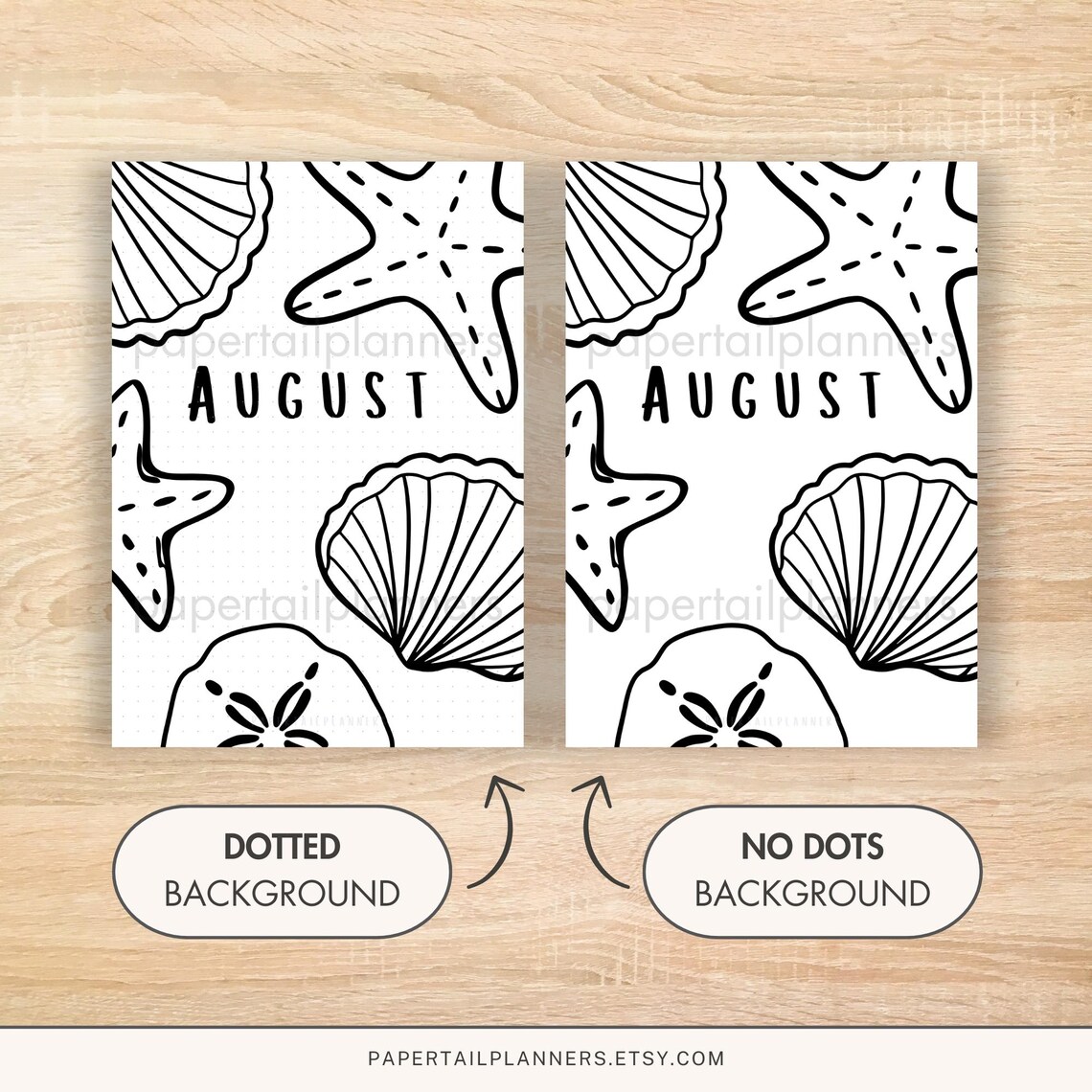 August Cover Pages Bundle | 12 Month Cover Pages | Printable Title Page ...