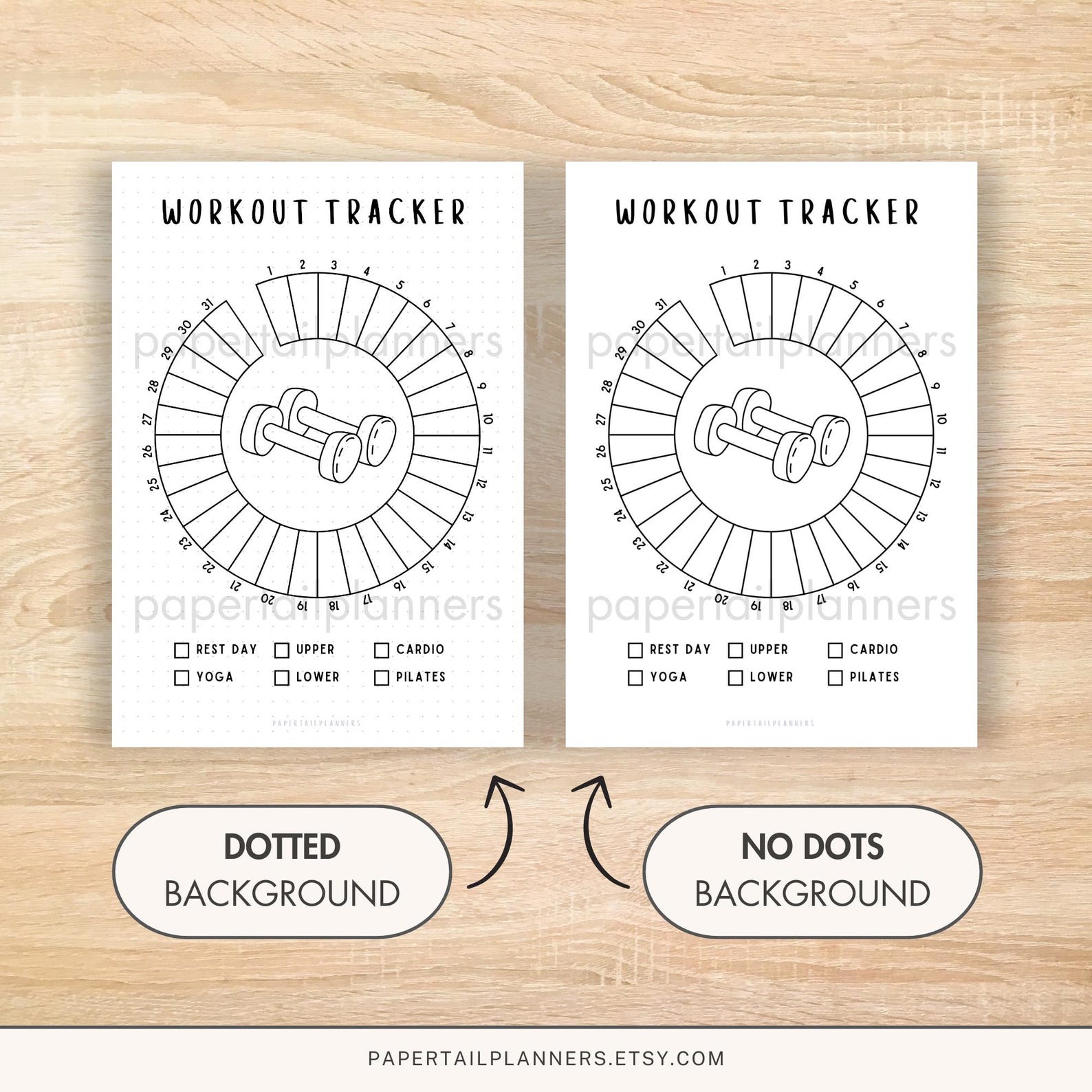 Workout Tracker | Printable Journal Page | Planner Page | Daily Tracker ...