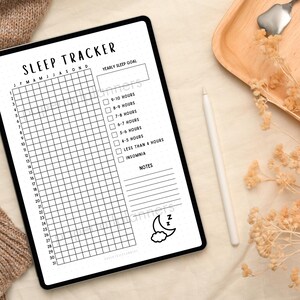 Sleep Tracker | Printable Journal Page | Sleep Log | Habit Tracker ...