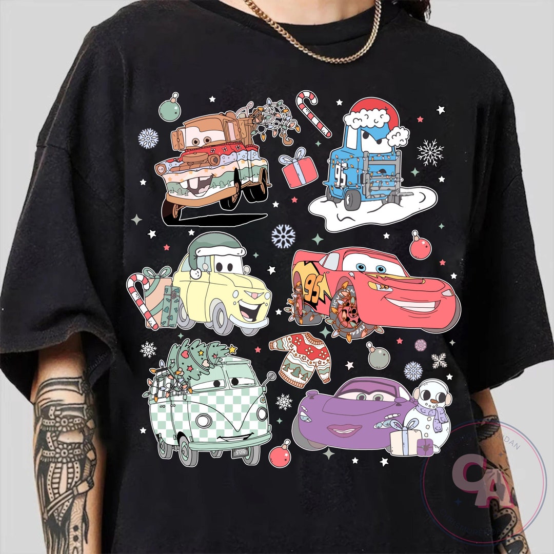 Retro Disney Cars Christmas Png, Cars Movie Christmas Png, Disney Cars ...