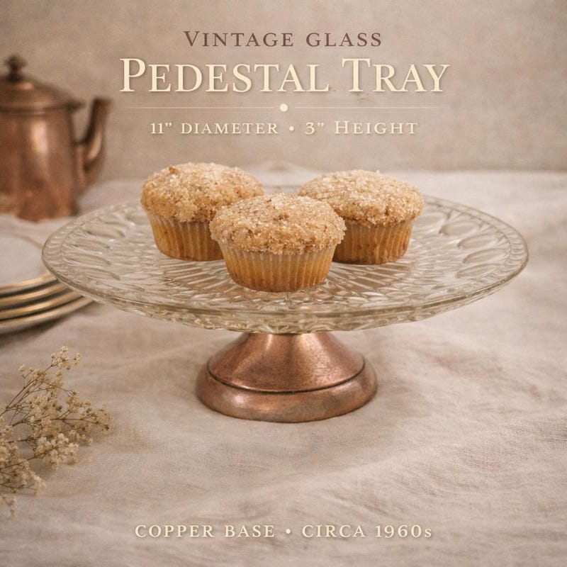 Vintage Copper Cake Stand - Etsy
