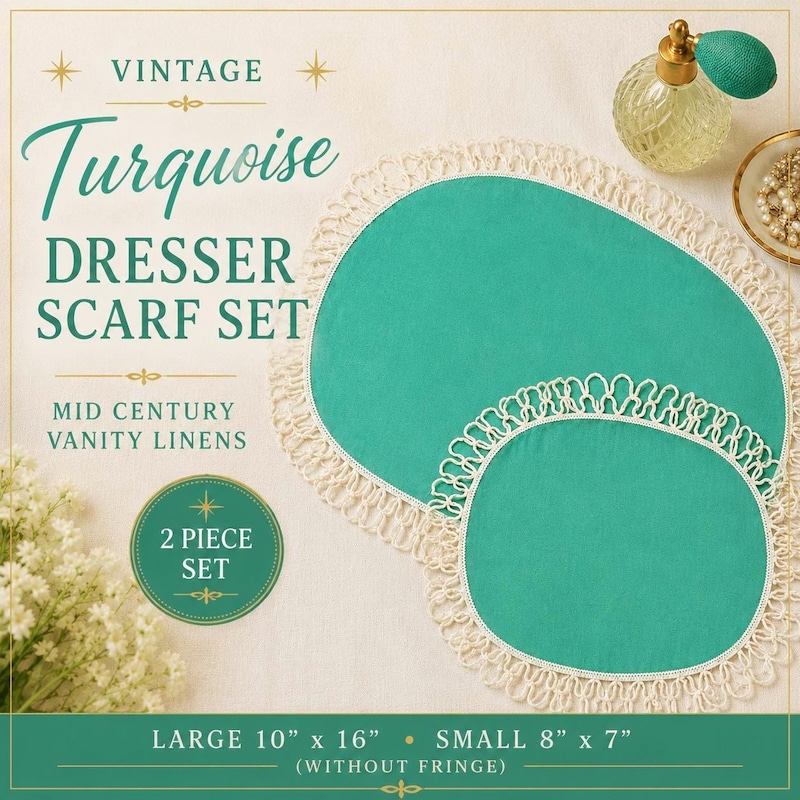 Vintage Dresser Linens Set - Etsy