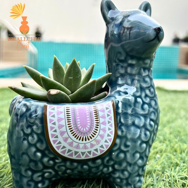 Ceramic Animal Planter - Etsy