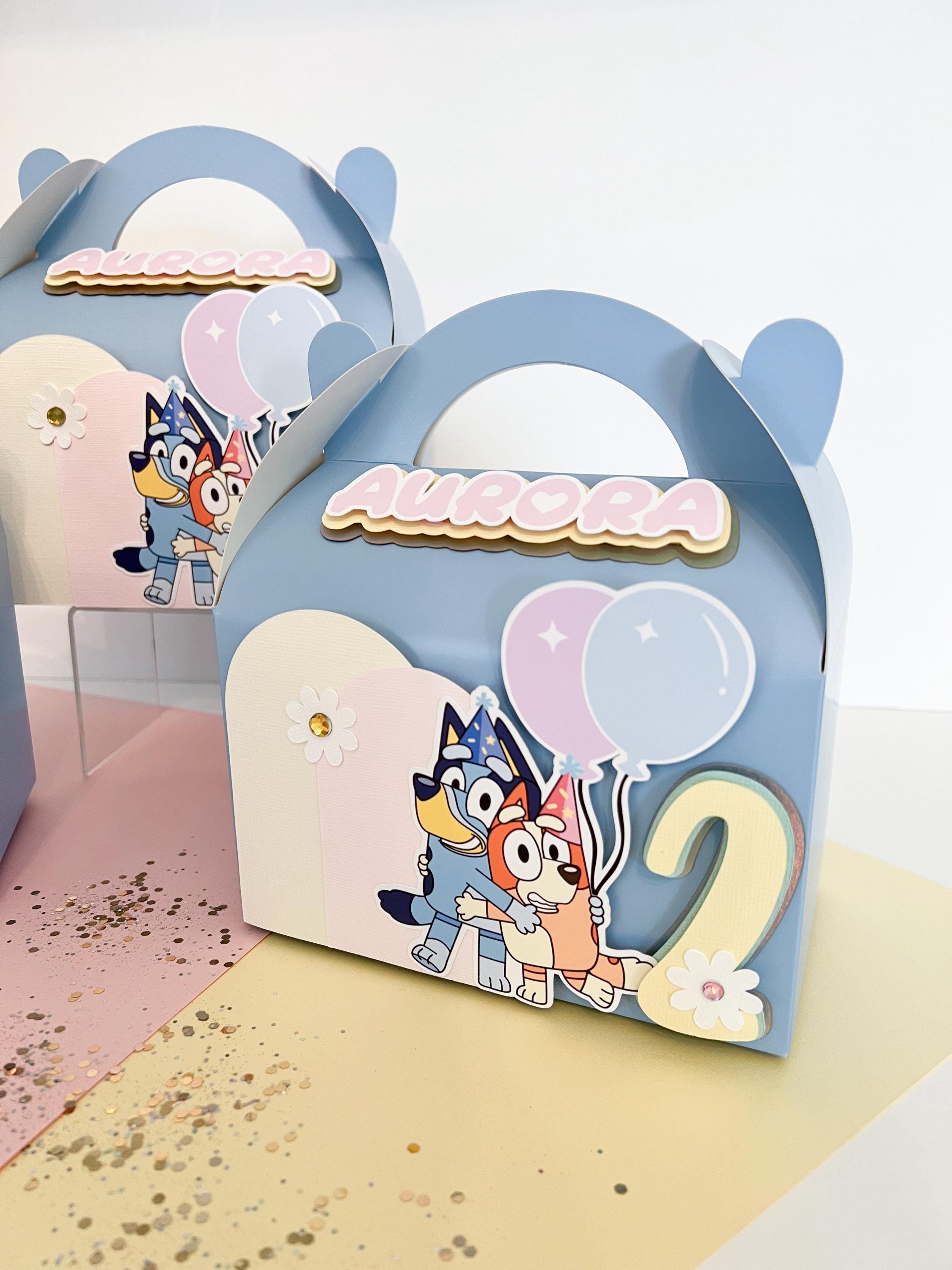 Bluey Party Favor Boxes Gable Boxes Bluey Birthday Bluey and Bingo ...