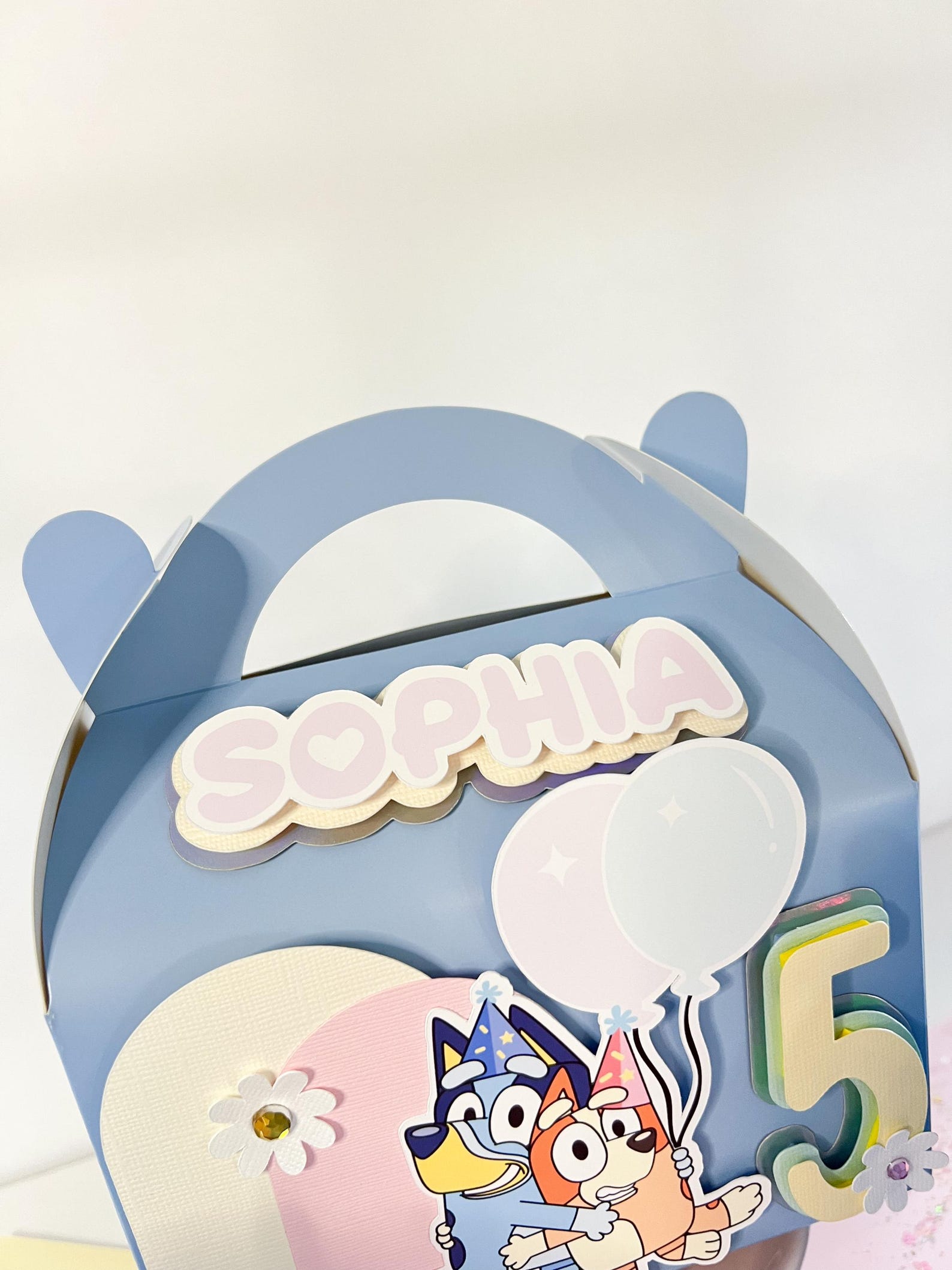 Bluey Party Favor Boxes Gable Boxes Bluey Birthday Bluey and Bingo ...