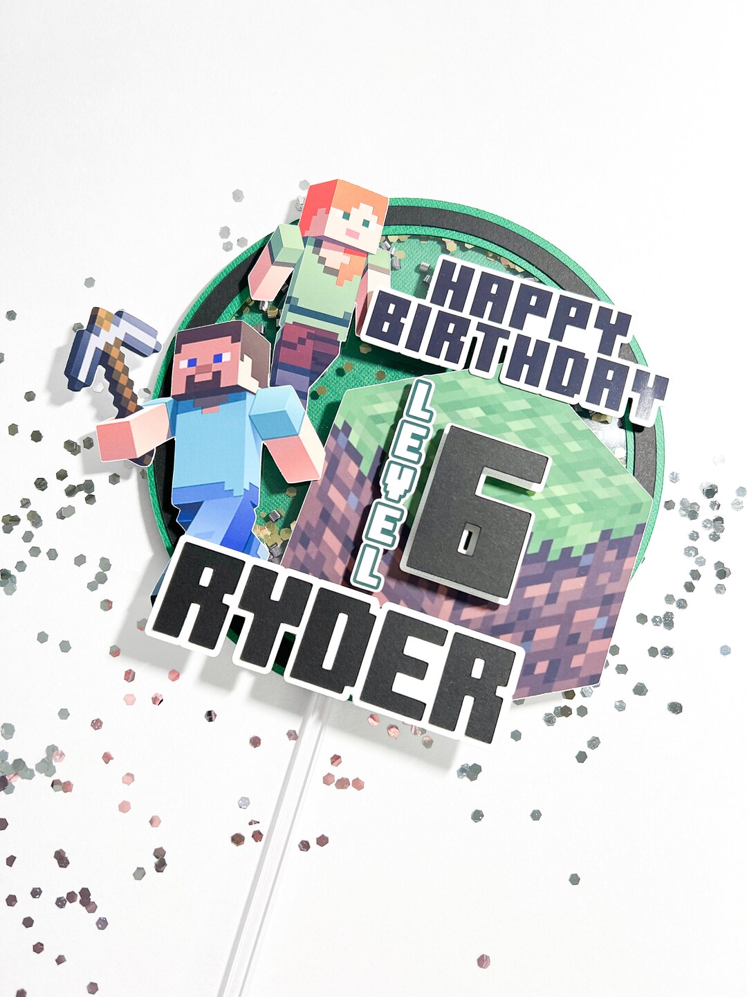 Minecraft Cake Topper - Etsy