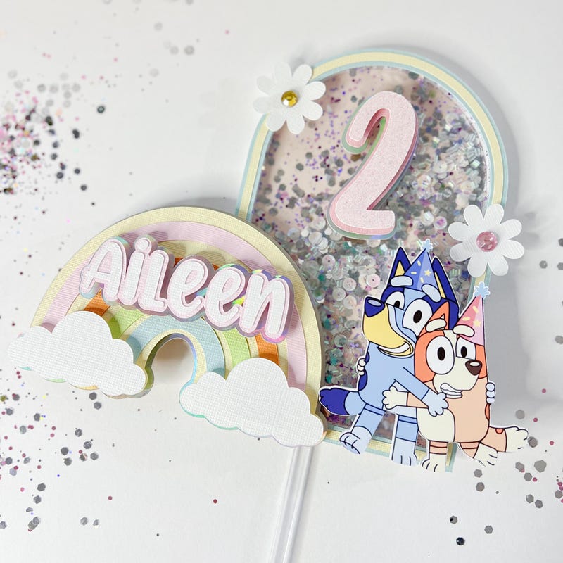 Bluey Cake Topper - Etsy