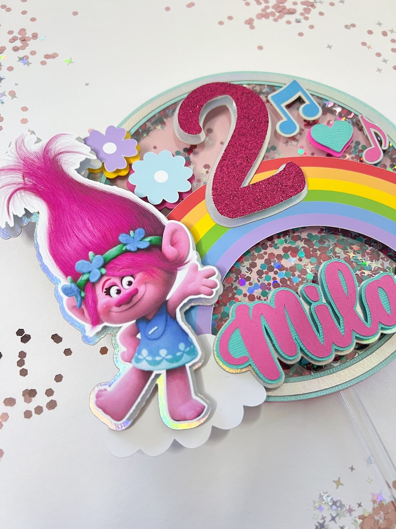 Trolls Cake Topper Poppy - Etsy