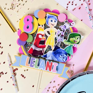 Inside Out Cake Topper - Etsy