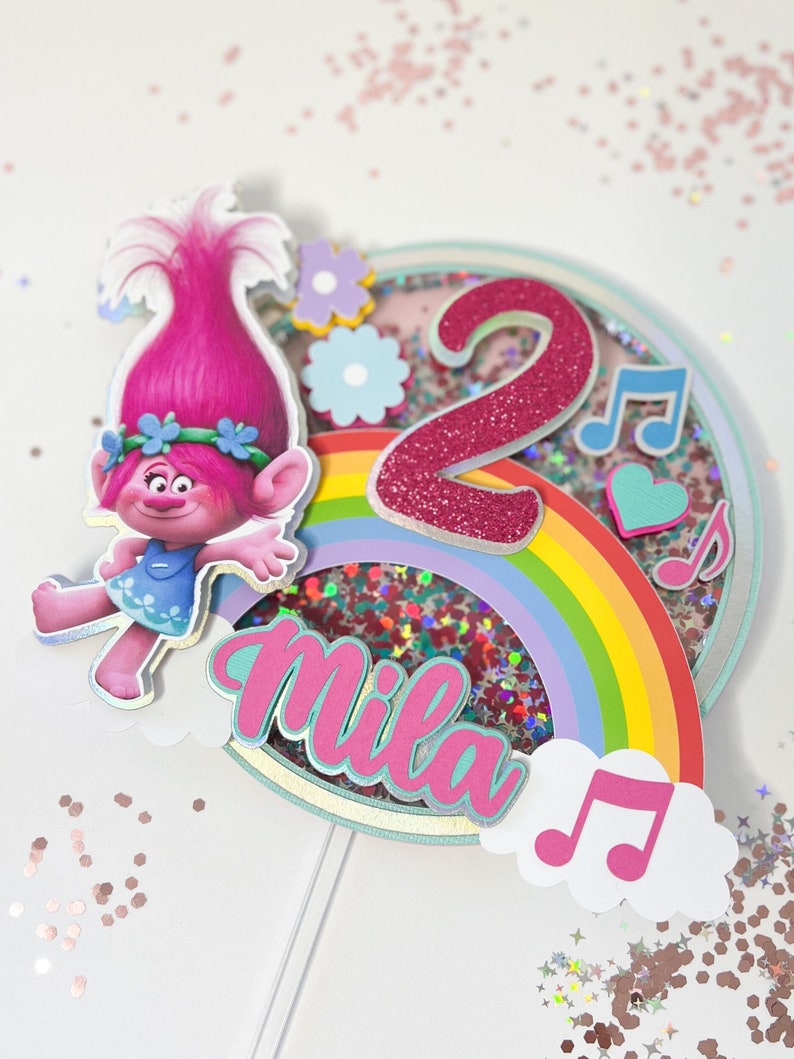 Trolls Cake Topper Poppy - Etsy