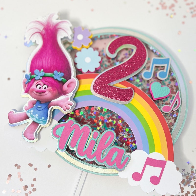 Trolls Cake Toppers - Etsy