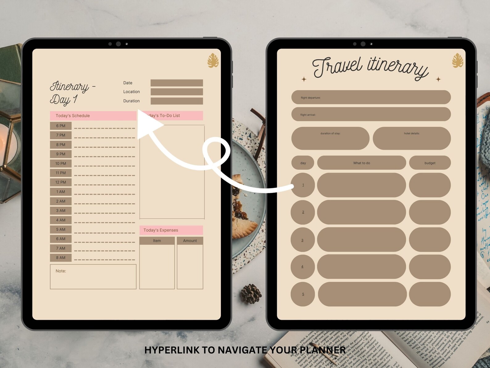 Travel Planner Travel Itinerary Template Digital Travel Planner Travel ...