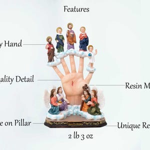 The Mighty Hand Resin Statue Mano Poderosa Religious Gift Multiple ...