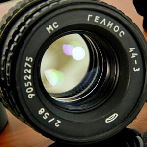 Helios 44-3 Lens Modified for Trioplan Style Bokeh Cameras Adapter of ...