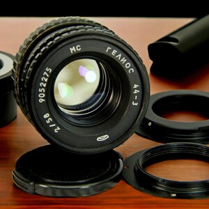 Helios 44-3 Lens Modified for Trioplan Style Bokeh Cameras Adapter of ...