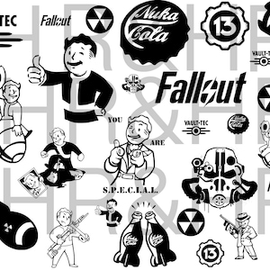 Fallout 20 Oz Tumbler Wrap Laser Engraving Files xcs, Png, Pdf, Svg ...